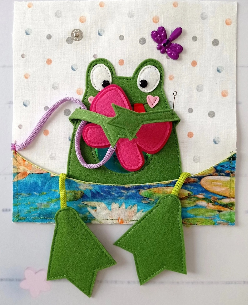 FUNNY FROG Quiet Book PDF Pattern, Baby Book Pattern, Diy Quiet Book ...
