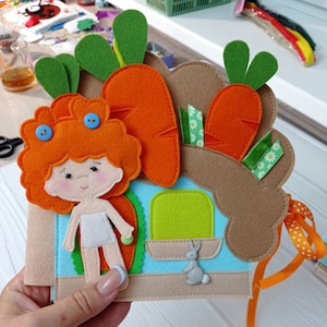 DOLLHOUSE Quiet Book PDF Pattern, Felt Doll With Clothes, Diy Quiet ...