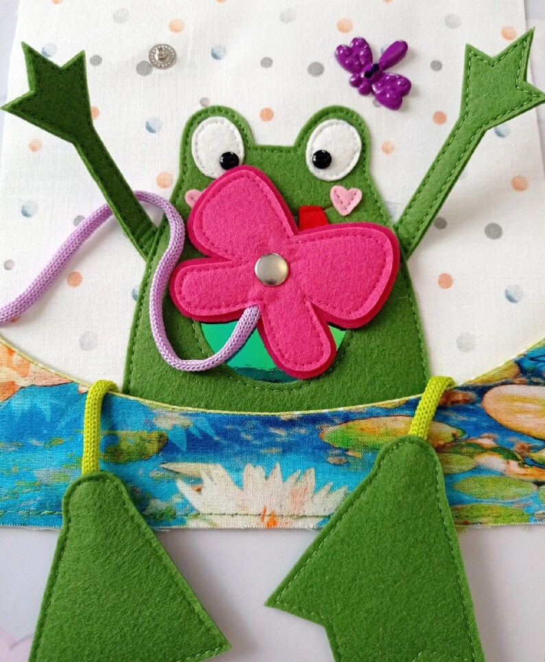 FUNNY FROG Quiet Book PDF Pattern, Baby Book Pattern, Diy Quiet Book ...