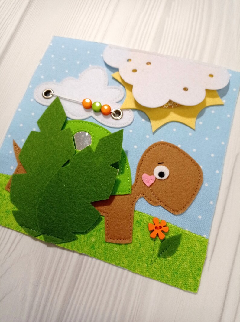 TURTLE Quiet Book Page PDF Pattern, Baby Book Pattern, Felt Book ...