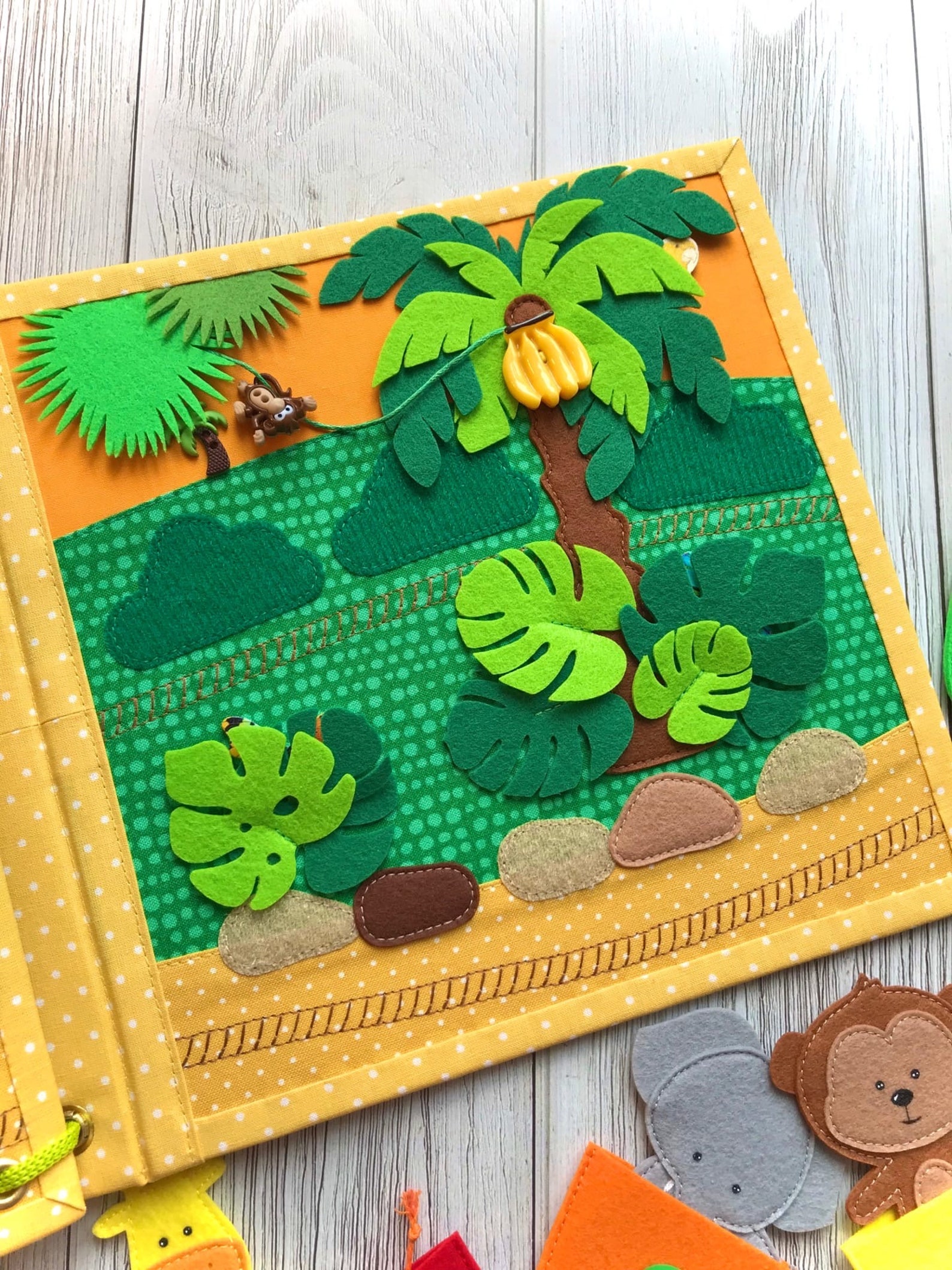 AFRICAN Quiet Book PDF Pattern Diy Quiet Book Pages Busy - Etsy