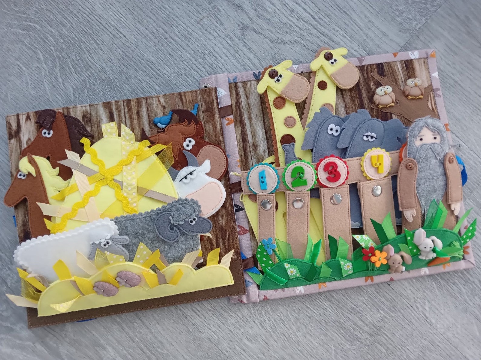 Noah Ark, BIBLE STORIES Quiet Book Pattern, Toddler Busy Book Pattern ...