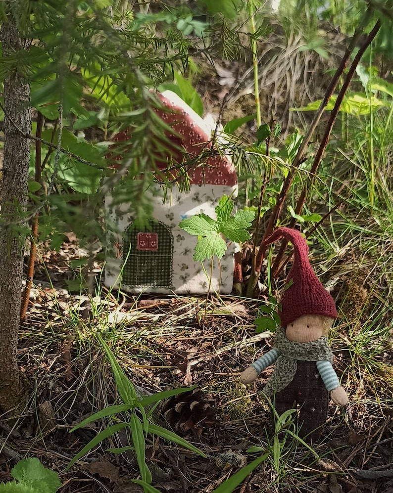 Textile House for 4-inch Waldorf Gnome - PDF Pattern and Tutorial ...