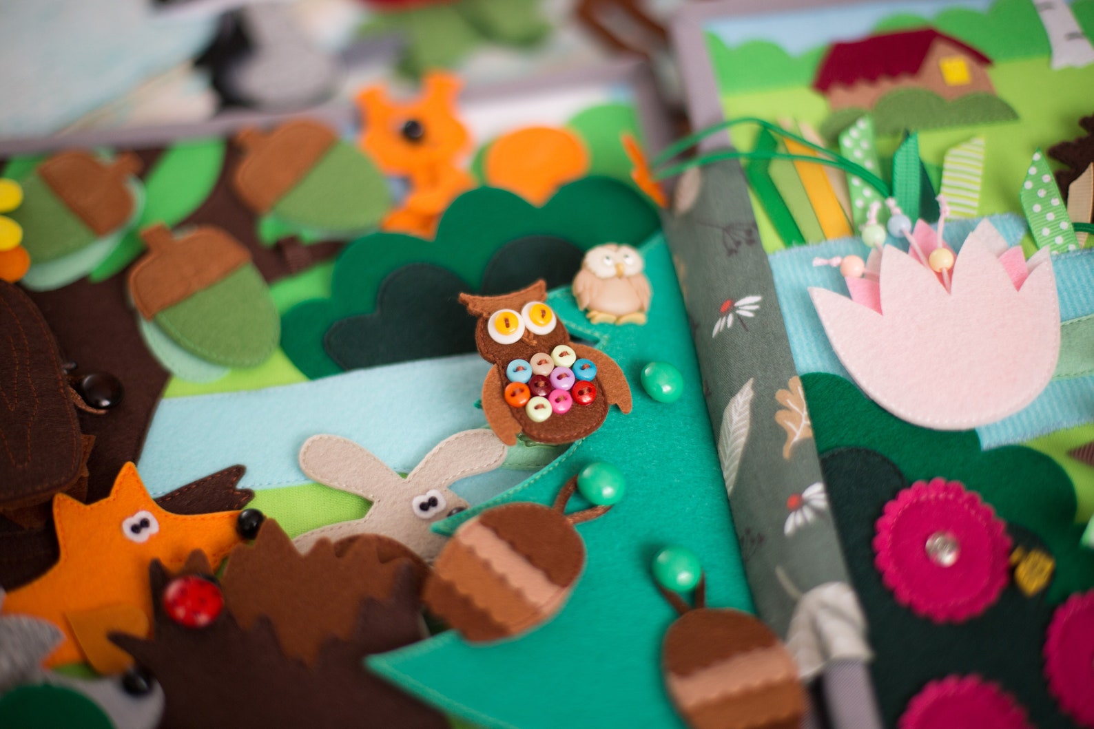 FOREST Quiet Book PDF Pattern & Tutorial, Diy Quiet Book Pages, Busy ...