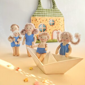 Doll Family Sewing Pattern & Video Tutorial – DIY 5 Inch Pocket Doll ...