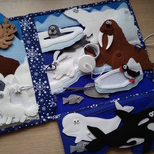 ARCTIC Quiet Book PDF Pattern & Tutorial, Diy Quiet Book Pages, Busy ...