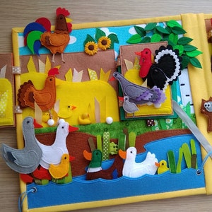 FARM Quiet Book PDF Pattern & Tutorial, Diy Quiet Book Pages, Busy Book ...