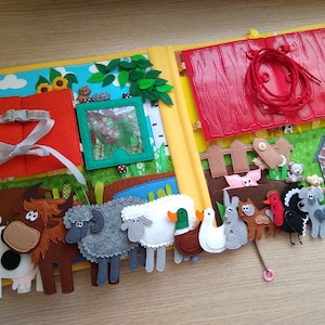 FARM Quiet Book PDF Pattern & Tutorial, Diy Quiet Book Pages, Busy Book ...