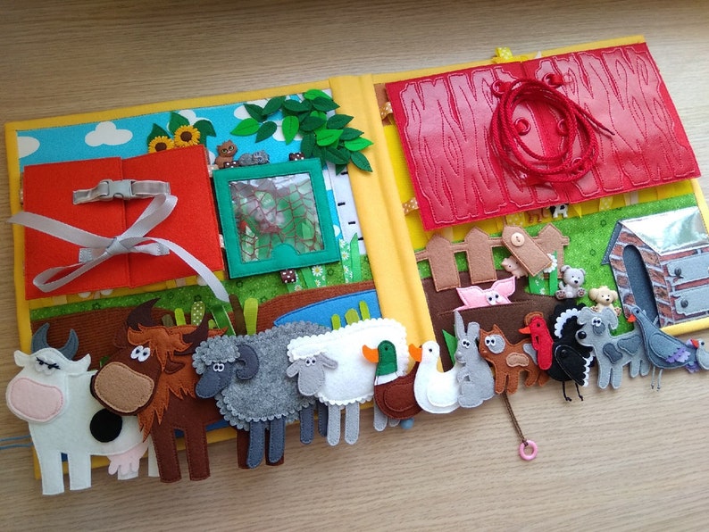 FARM Quiet Book PDF Pattern & Tutorial Diy Quiet Book Pages - Etsy