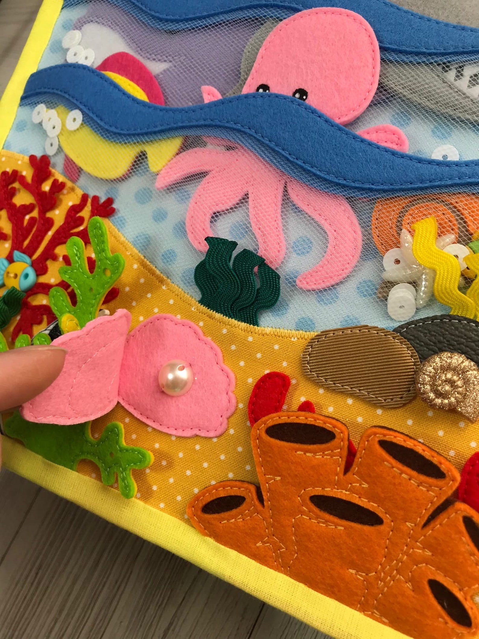 UNDER THE SEA Quiet Book Pdf Pattern, Diy Quiet Book Pages, Busy Book ...