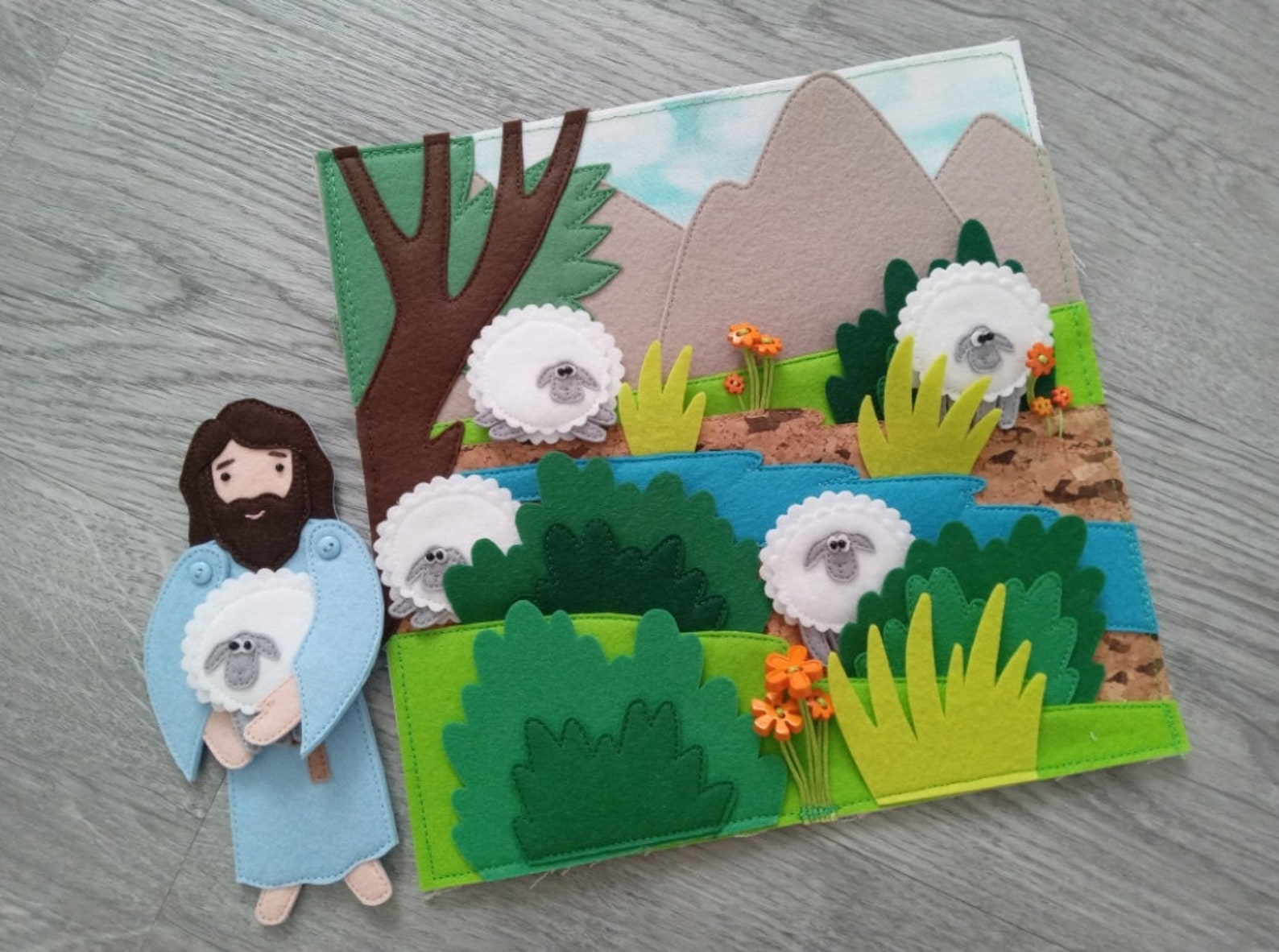 Jesus and the Lamb BIBLE STORIES Quiet Book Pattern, Parable of the ...