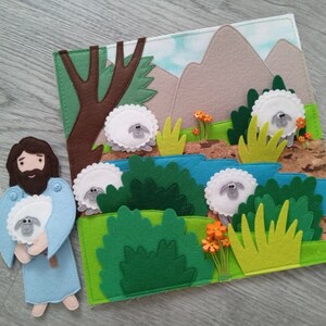 Jesus and the Lamb BIBLE STORIES Quiet Book Pattern, Parable of the ...