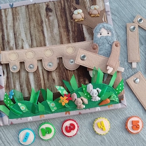 Noah Ark, BIBLE STORIES Quiet Book Pattern, Toddler Busy Book Pattern ...