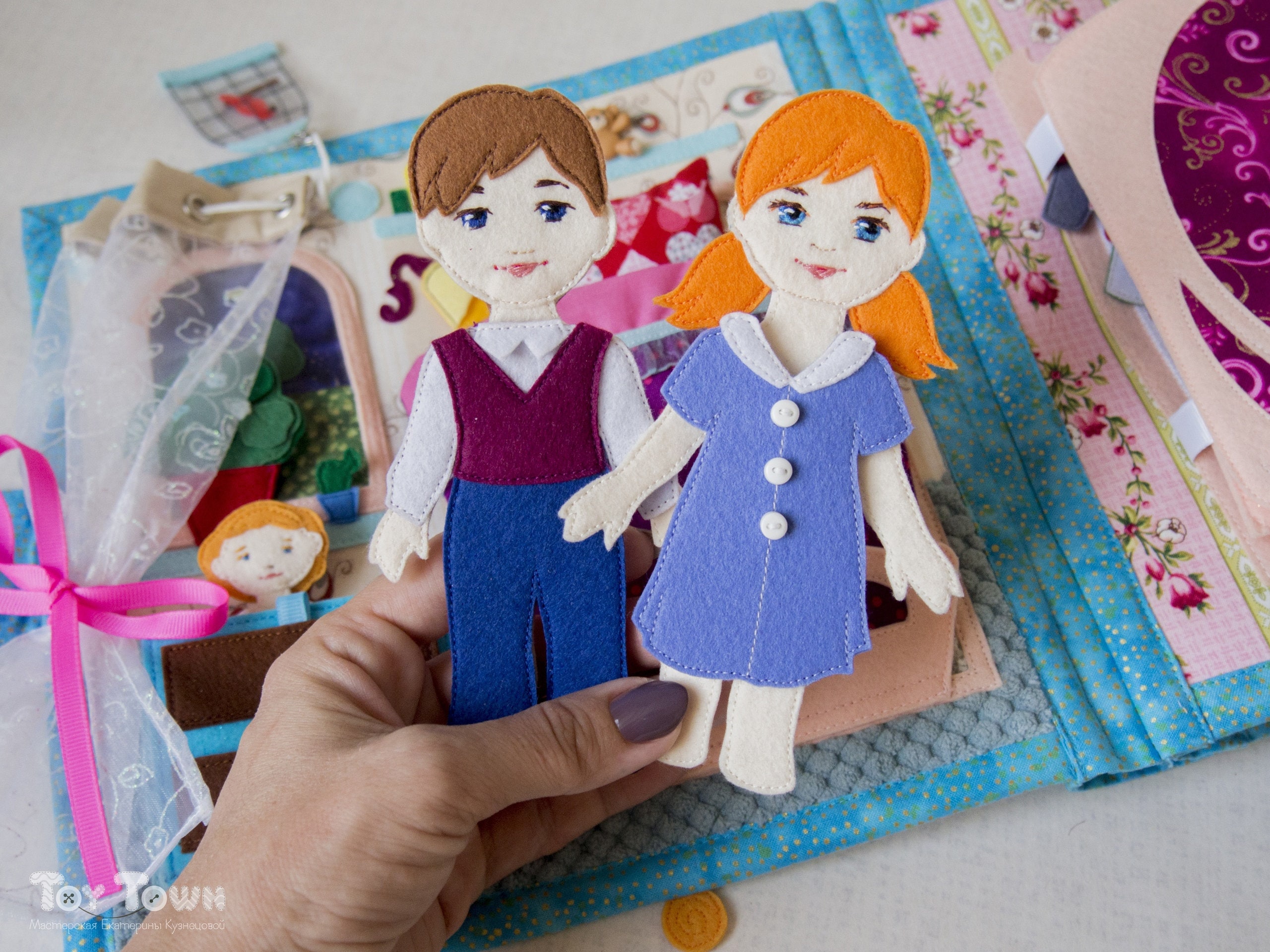 Boy and Girl Felt Doll With Clothes Pdf Patterns, Dress up Doll, DIY ...