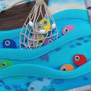 The Miraculous Catch of Fish, BIBLE STORIES Quiet Book Pattern, Toddler ...