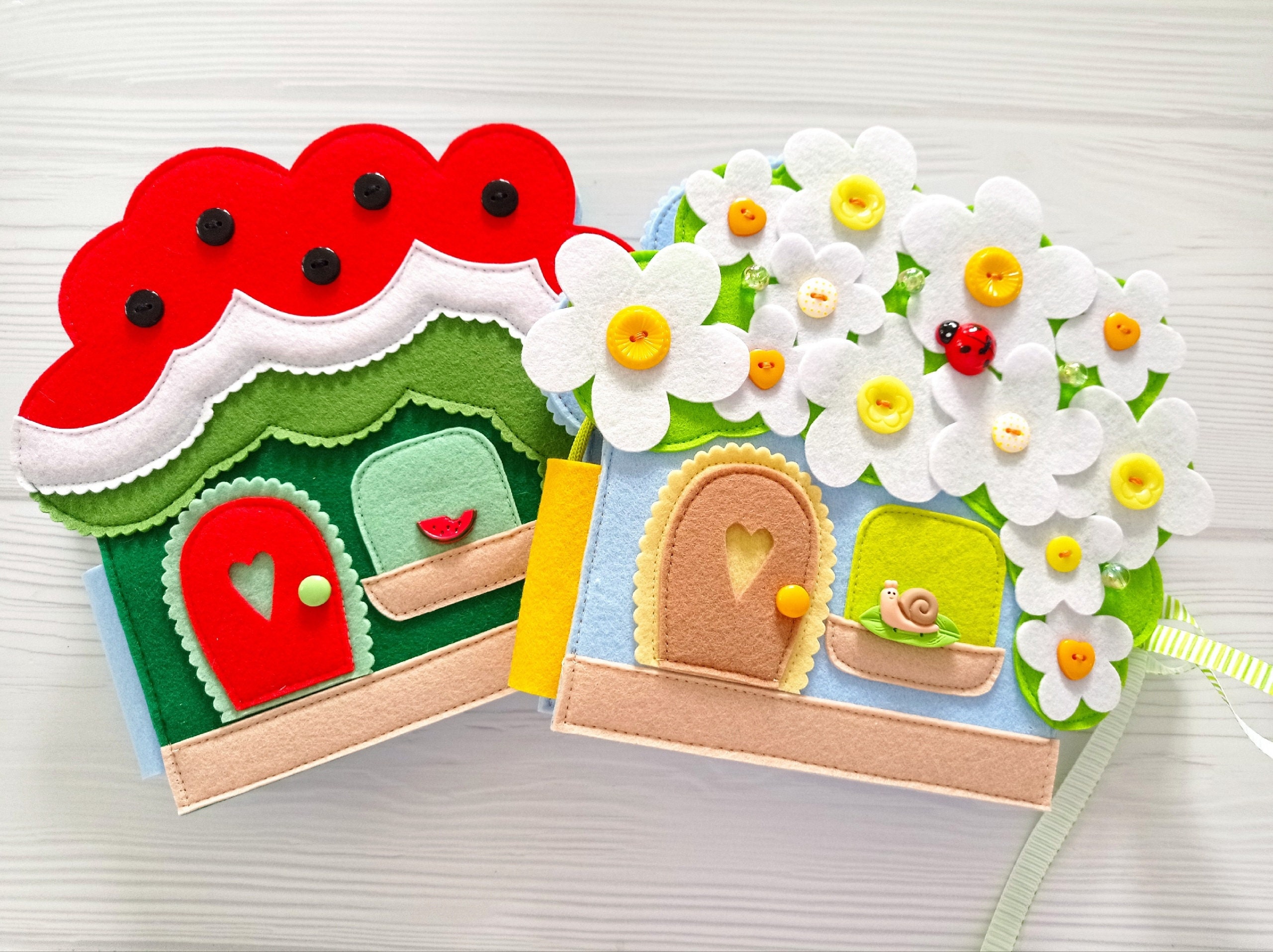 DOLLHOUSE Quiet Book PDF Pattern, Felt Doll With Clothes, Diy Quiet ...