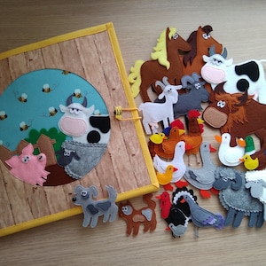 FARM Quiet Book PDF Pattern & Tutorial, Diy Quiet Book Pages, Busy Book ...