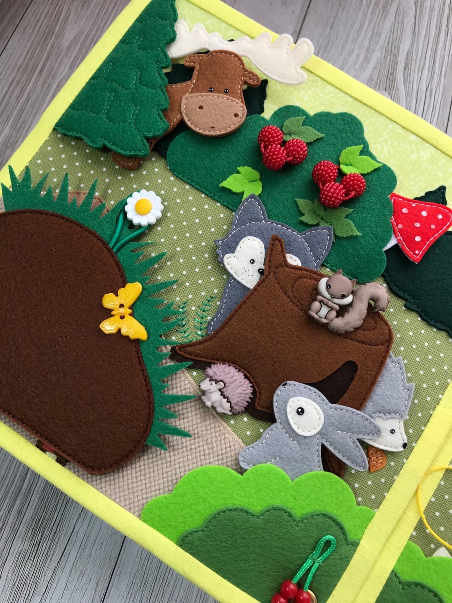WOODLAND Quiet Book PDF Pattern, Diy Quiet Book Pages, Busy Book ...