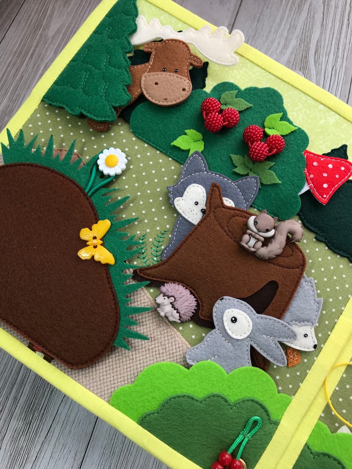 WOODLAND Quiet Book PDF Pattern Diy Quiet Book Pages Busy - Etsy.de