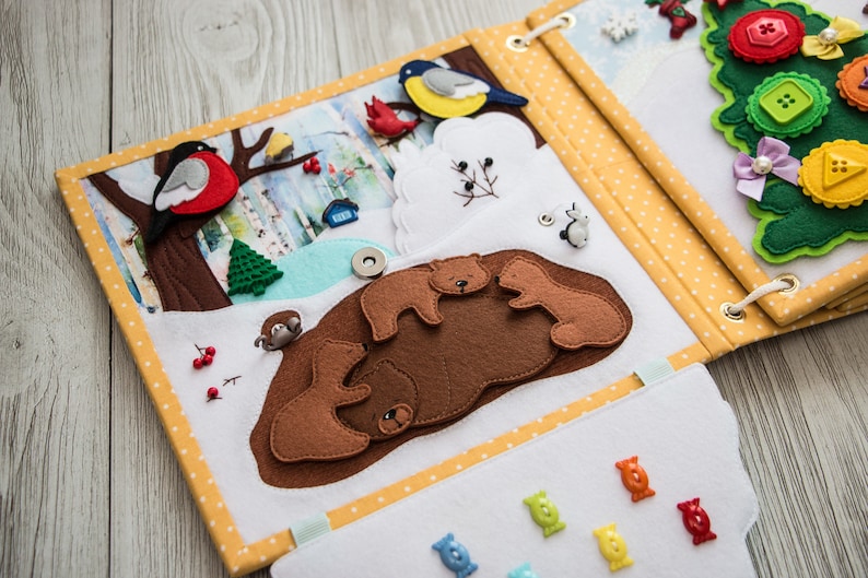 FOUR SEASONS Quiet Book PDF Pattern, Diy Quiet Book Pages, Busy Book ...