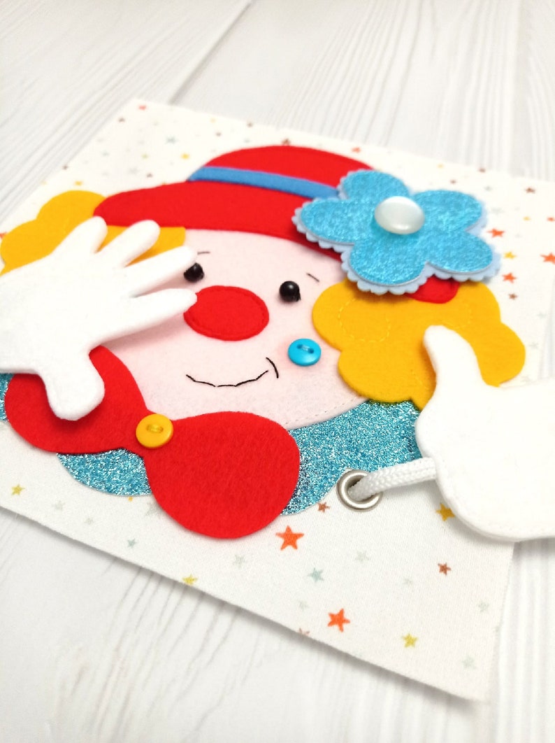 CIRCUS CLOWN Quiet Book Pages Pdf Pattern Baby Book Pattern - Etsy