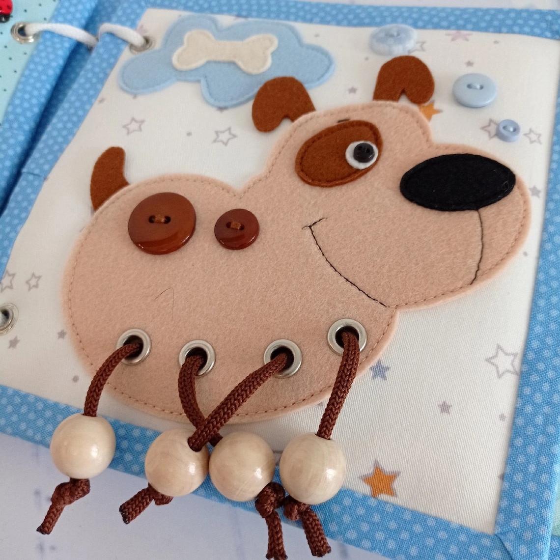 DREAMING DOG Baby Book PDF Pattern Quiet Book Pattern Diy - Etsy