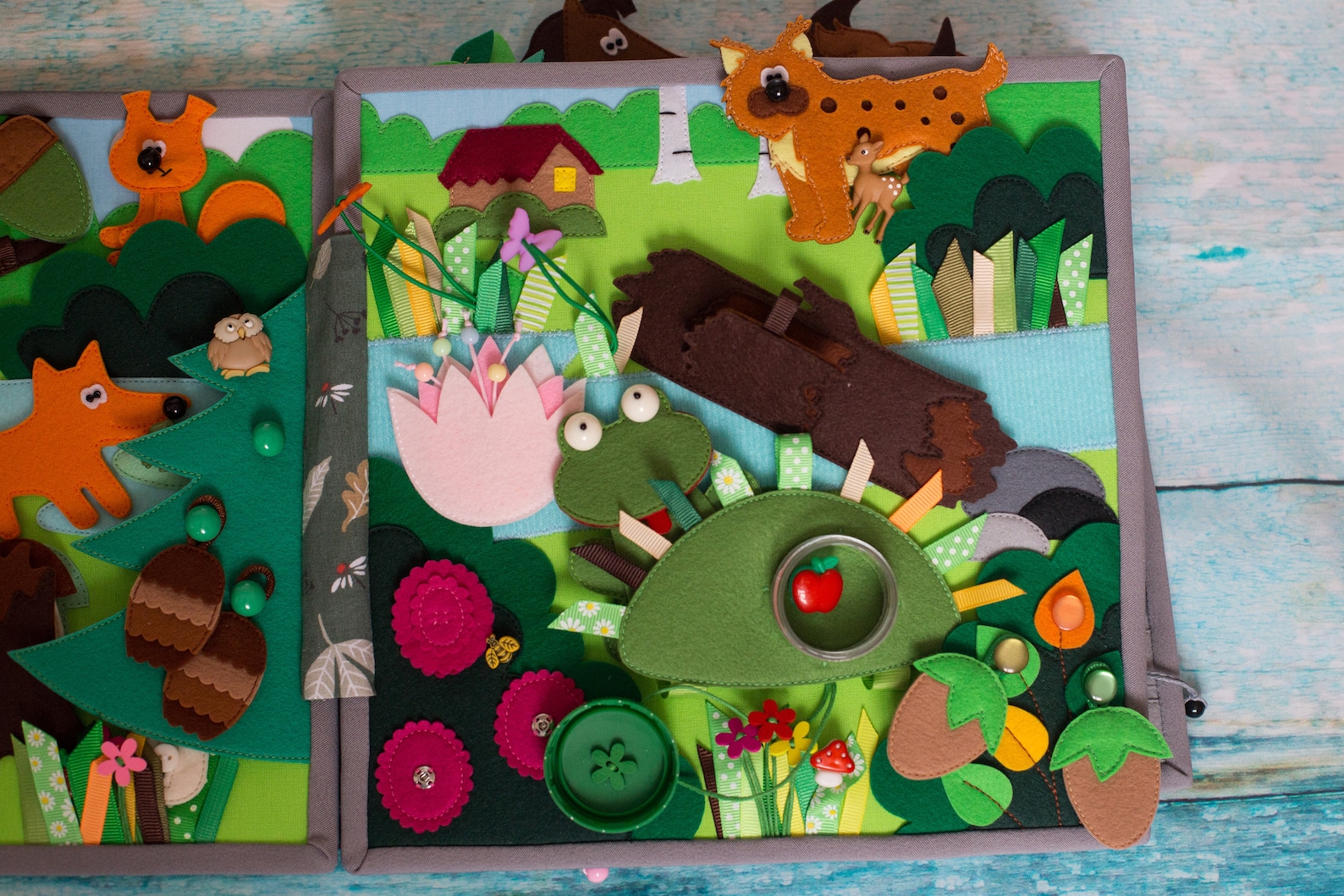FOREST Quiet Book PDF Pattern & Tutorial, Diy Quiet Book Pages, Busy ...