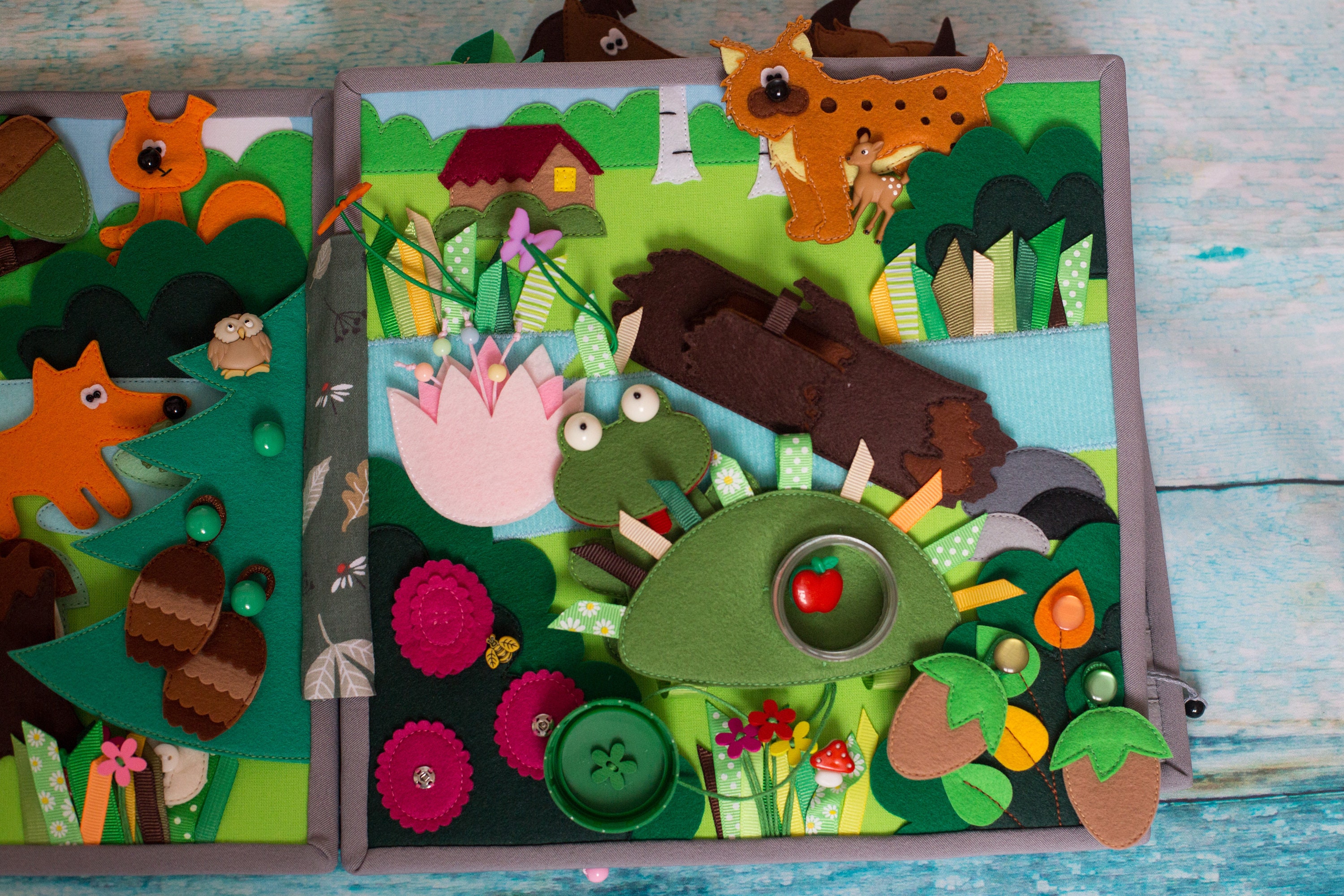 FOREST Quiet Book PDF Pattern & Tutorial Diy Quiet Book - Etsy