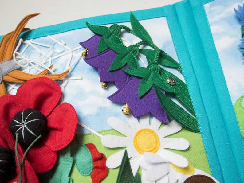 FLOWER MEADOW Quiet Book PDF Pattern & Tutorial Diy Quiet - Etsy