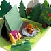3D CAMPING Quiet Book PDF Pattern & Tutorial, Camping Play Set, DIY ...