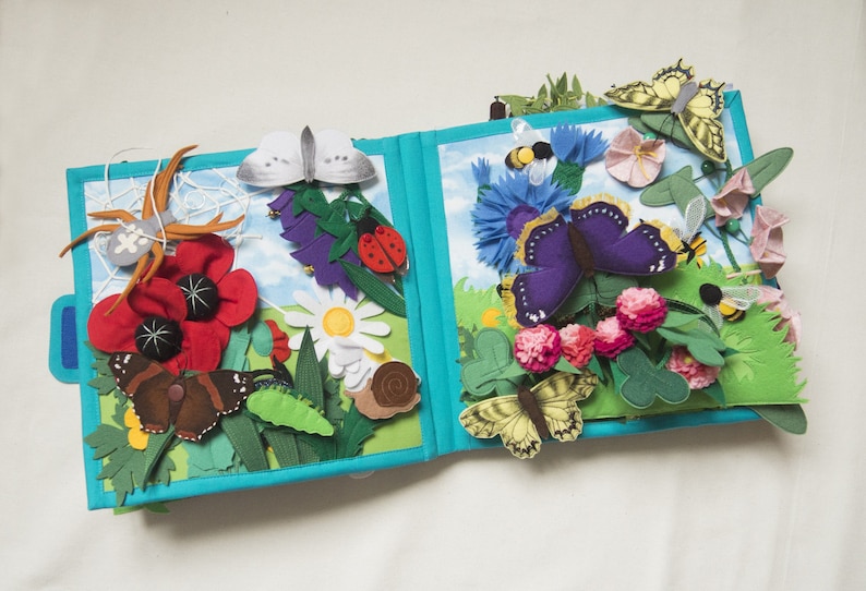 FLOWER MEADOW Quiet Book PDF Pattern & Tutorial Diy Quiet - Etsy