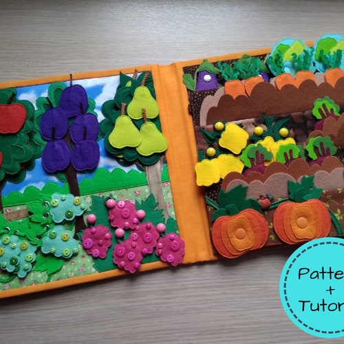 MOLE'S GARDEN Quiet Book PDF Pattern & Tutorial Diy Quiet - Etsy