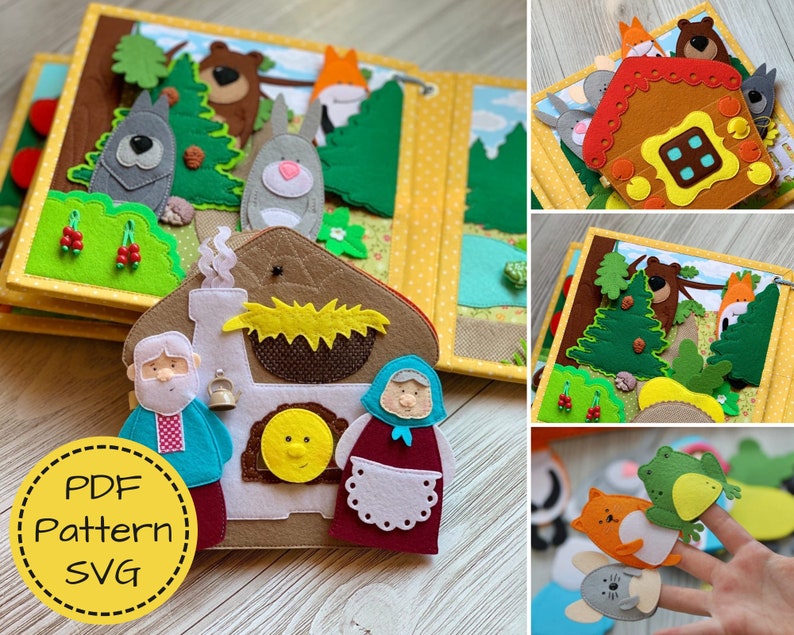 FAIRY TALES Quiet Book PDF Pattern, Diy Quiet Book Pages, Busy Book ...