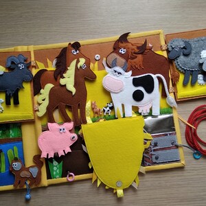 FARM Quiet Book PDF Pattern & Tutorial, Diy Quiet Book Pages, Busy Book ...