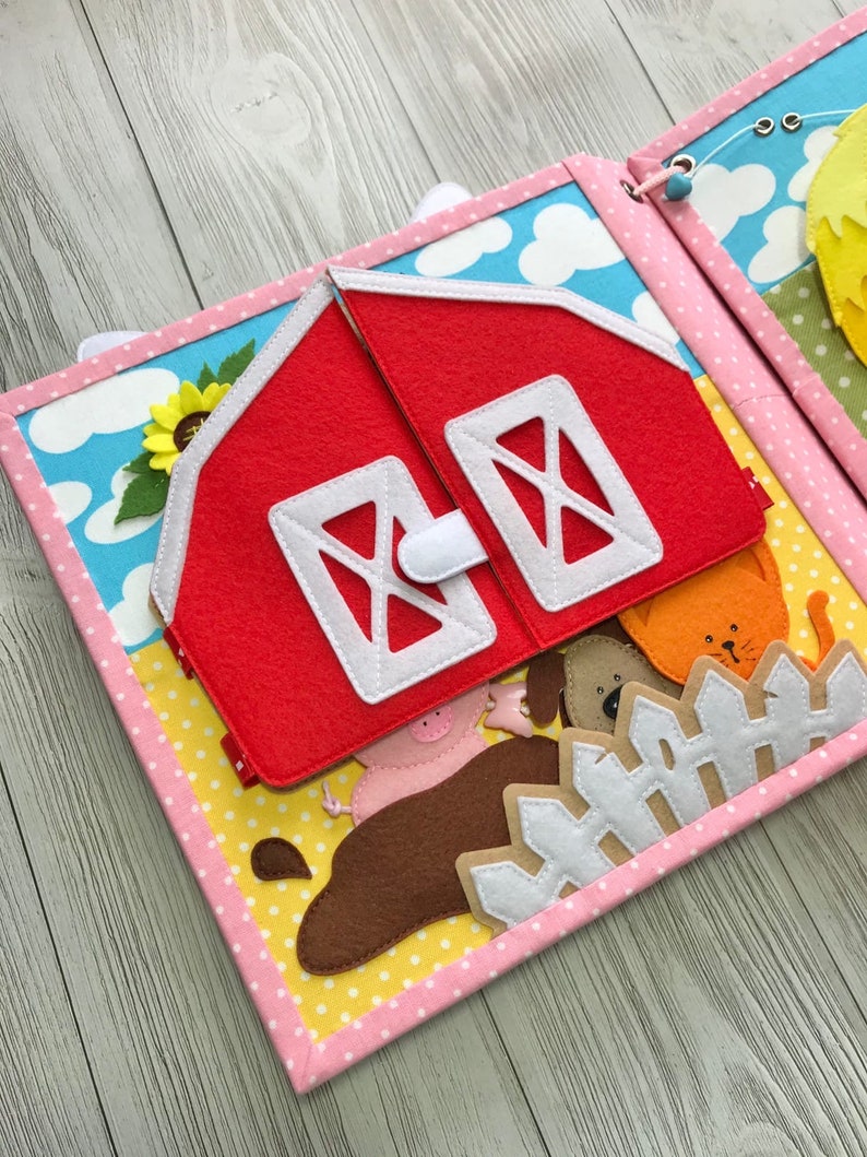 FARM Quiet Book PDF Pattern Diy Quiet Book Pages Busy Book - Etsy