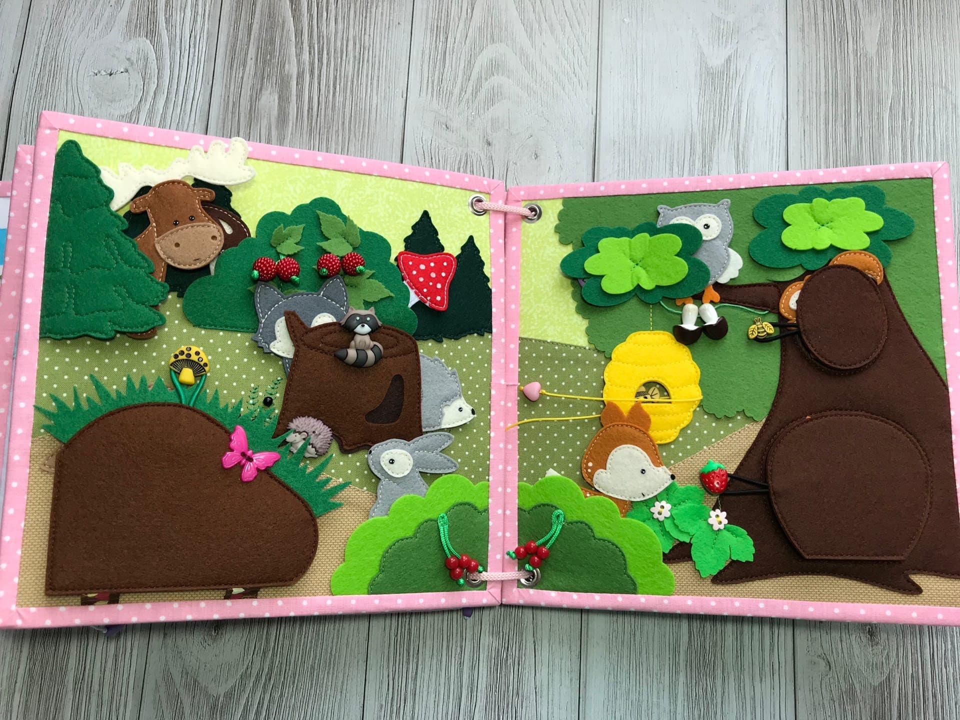 WOODLAND Quiet Book PDF Pattern Diy Quiet Book Pages Busy - Etsy.de