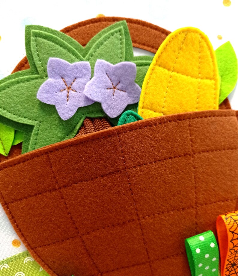 GARDEN Quiet Book Page Pdf Pattern Baby Book Pattern Felt - Etsy