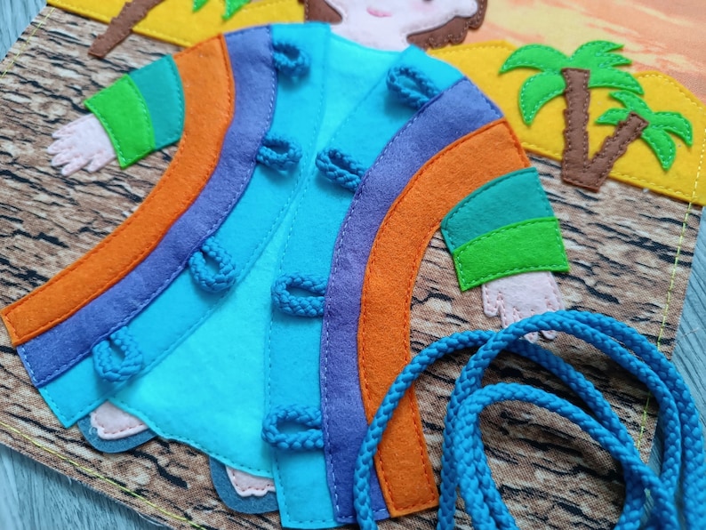 Joseph and the Coat of Many Colors, BIBLE STORIES Quiet Book Pattern ...