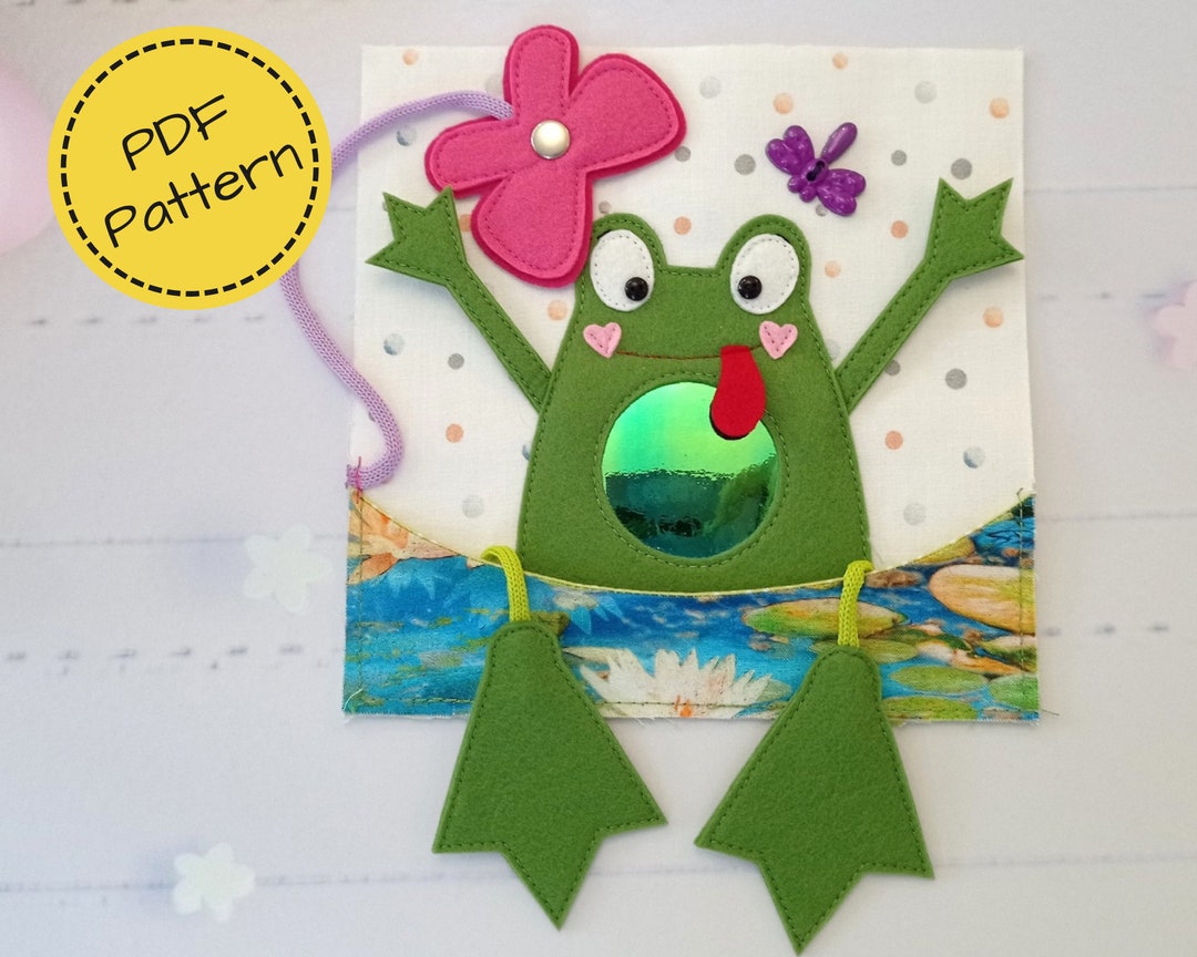 FUNNY FROG Quiet Book PDF Pattern, Baby Book Pattern, Diy Quiet Book ...