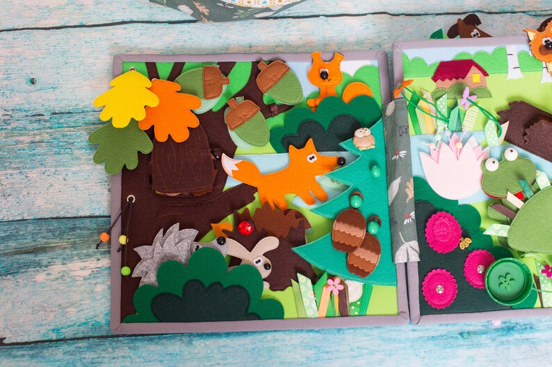 FOREST Quiet Book PDF Pattern & Tutorial Diy Quiet Book - Etsy