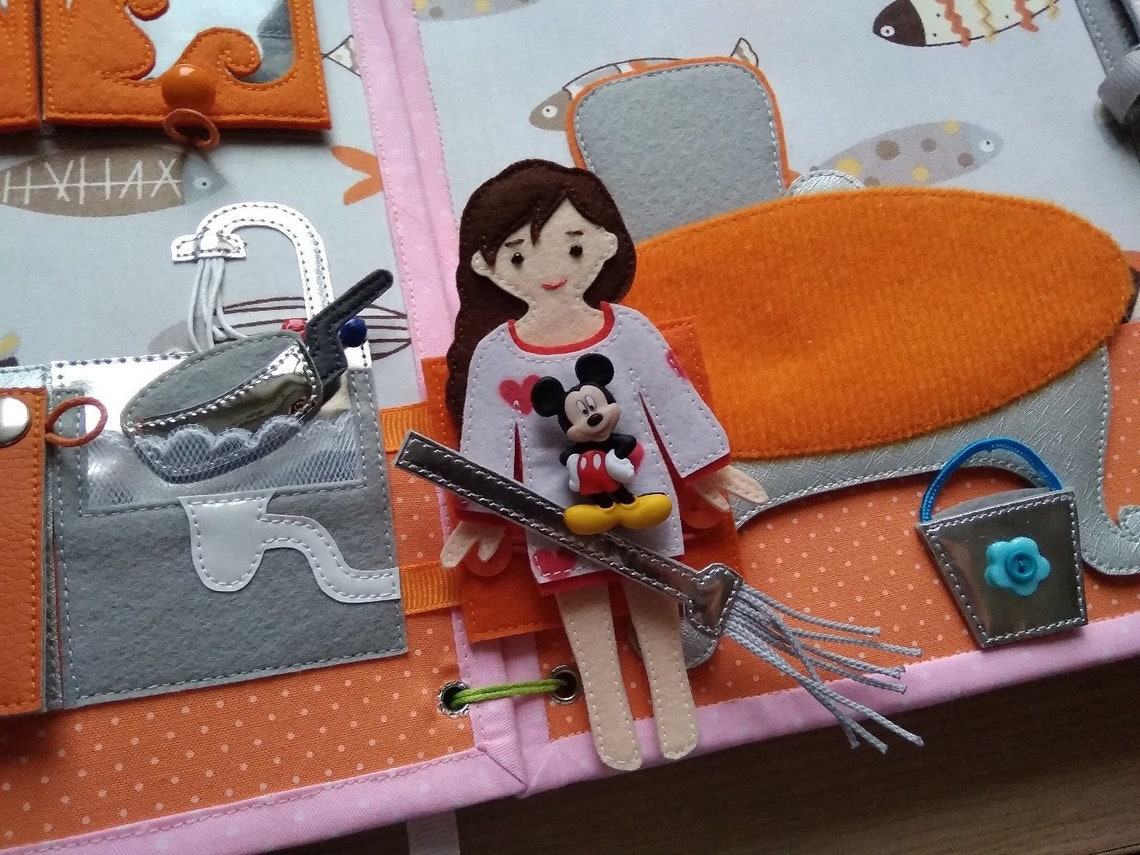 DOLLHOUSE Quiet Book PDF Pattern & Tutorial Patterns for 2 - Etsy