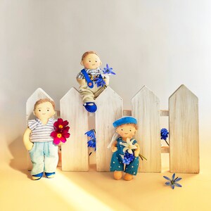 Doll Family Sewing Pattern & Video Tutorial – DIY 5 Inch Pocket Doll ...