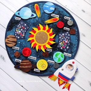 SPACE Board PDF Pattern & Tutorial, Quiet Book Pattern, DIY Busy Book ...