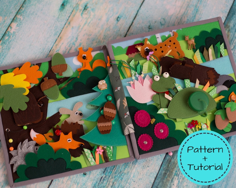 FOREST Quiet Book PDF Pattern & Tutorial Diy Quiet Book - Etsy