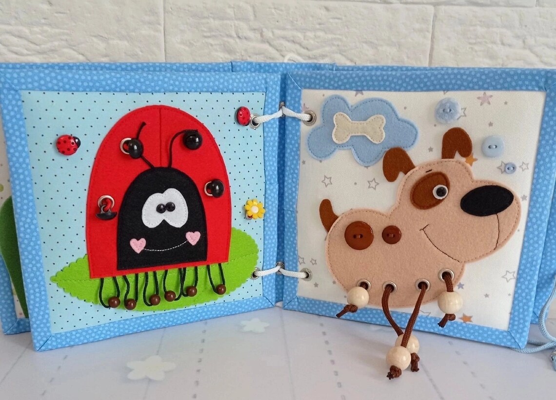 LADYBUG Quiet Book PDF Pattern Baby Book Pattern Diy Quiet - Etsy