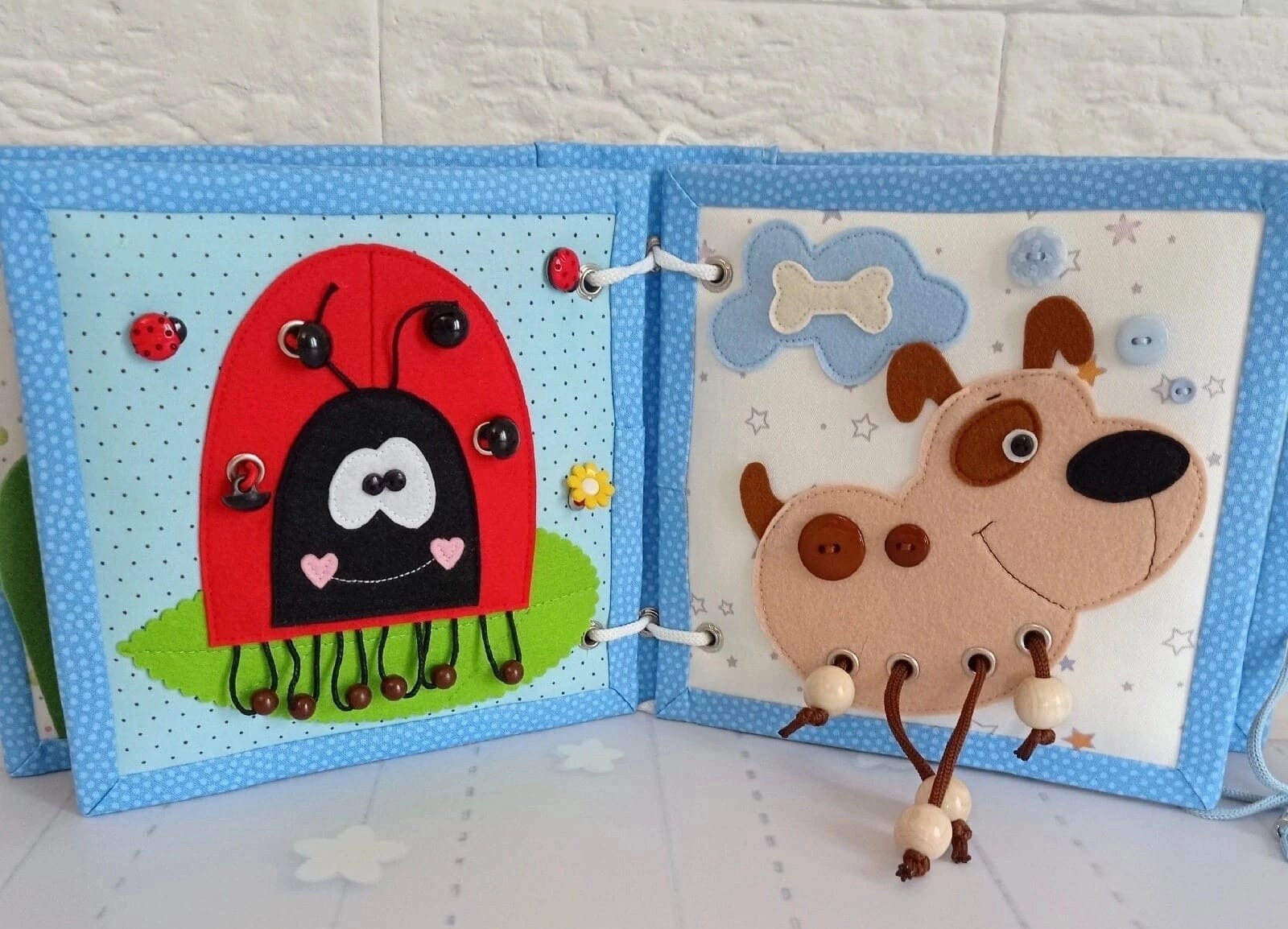 LADYBUG Quiet Book PDF Pattern Baby Book Pattern Diy Quiet - Etsy