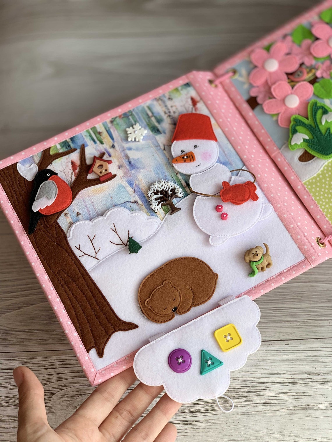 SEASONS Quiet Book PDF Pattern Diy Quiet Book Pages Busy - Etsy