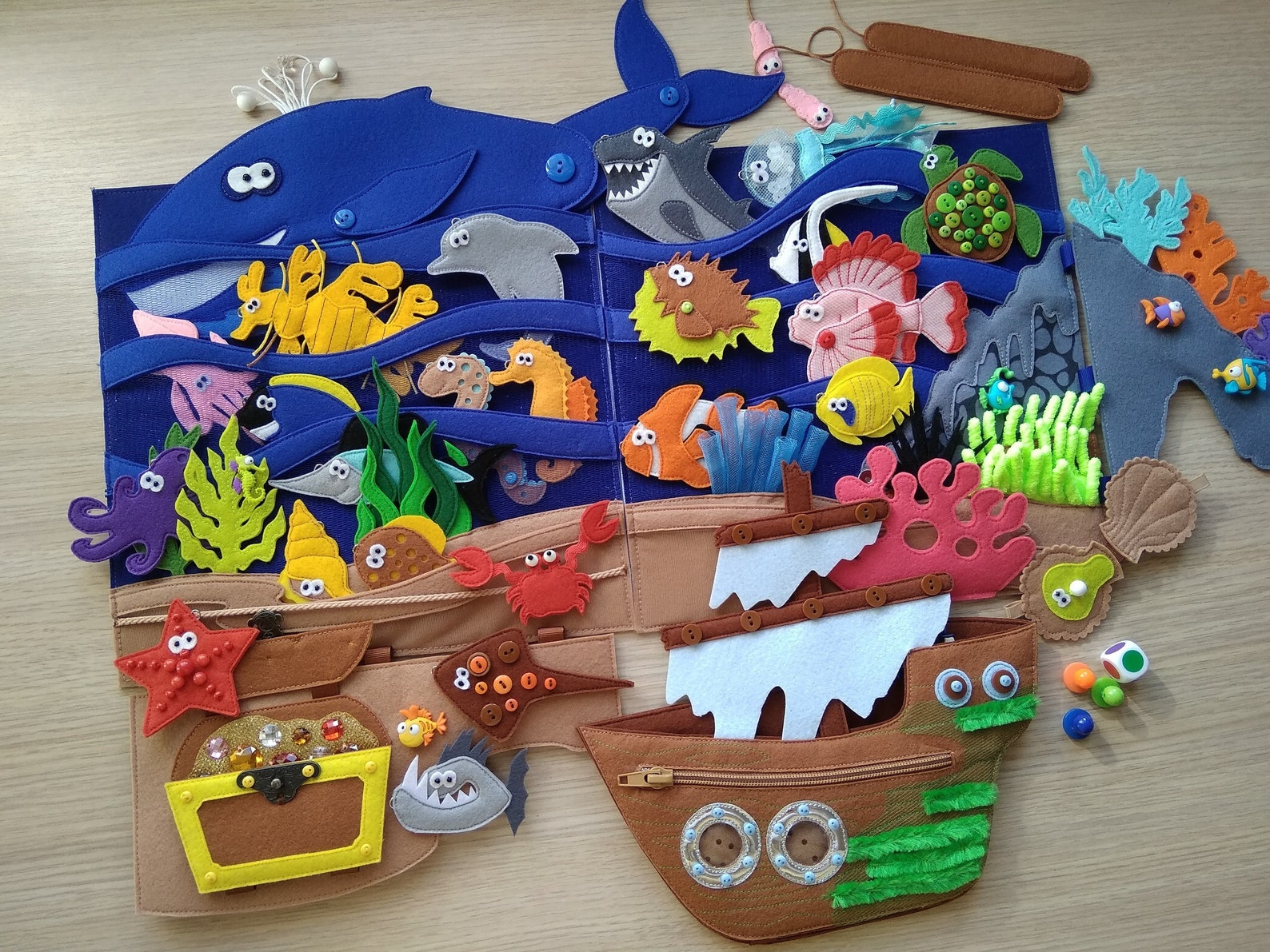 UNDER the SEA Quiet Book PDF Pattern & Tutorial Diy Quiet - Etsy