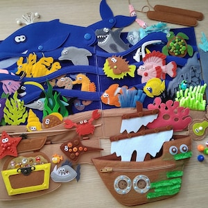 UNDER the SEA Quiet Book PDF Pattern & Tutorial, Diy Quiet Book Pages ...