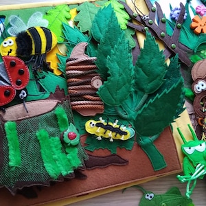 BUGS Quiet Book PDF Pattern & Tutorial, DIY Quiet Book Pages, Busy Book ...